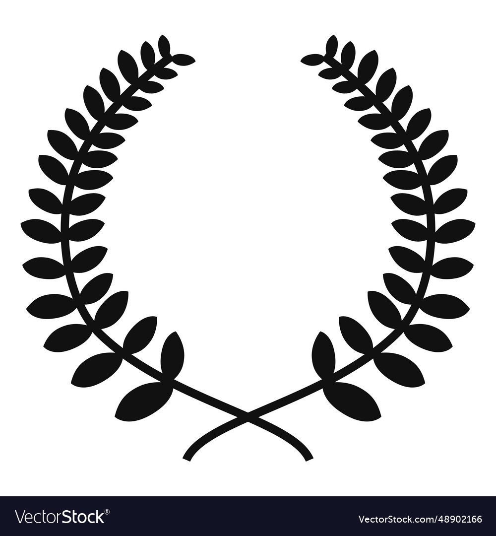 Laurel wreath flat Royalty Free Vector Image - VectorStock