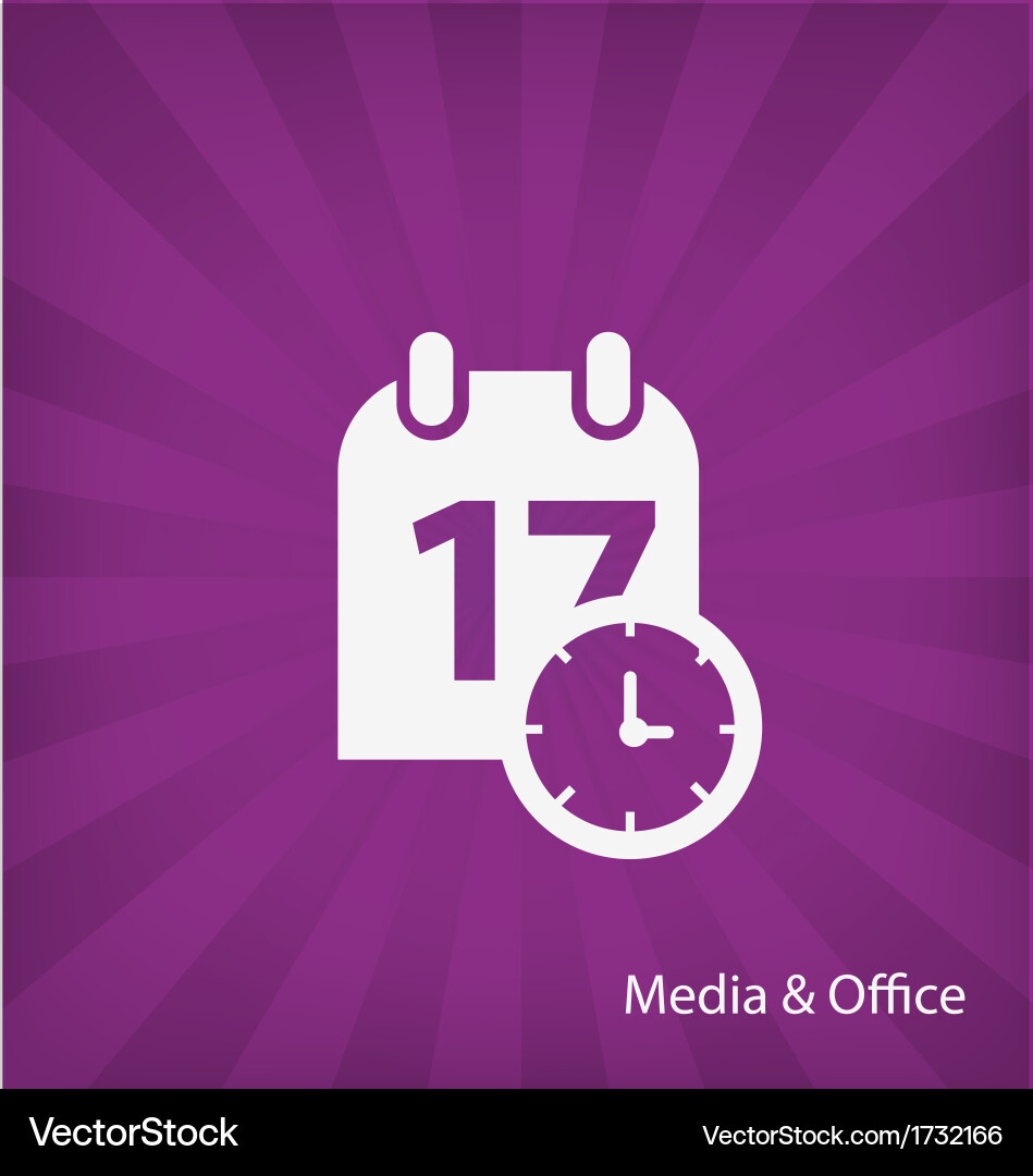 Office media icon Royalty Free Vector Image - VectorStock