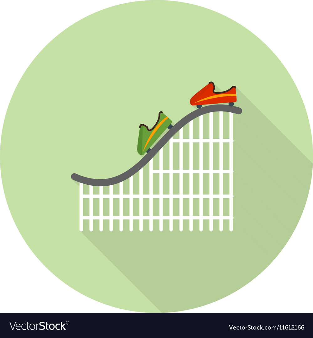 Roller coaster Royalty Free Vector Image - VectorStock
