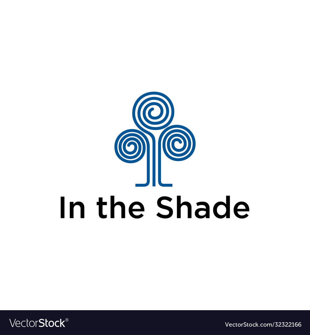 Shade under tree Royalty Free Vector Image - VectorStock