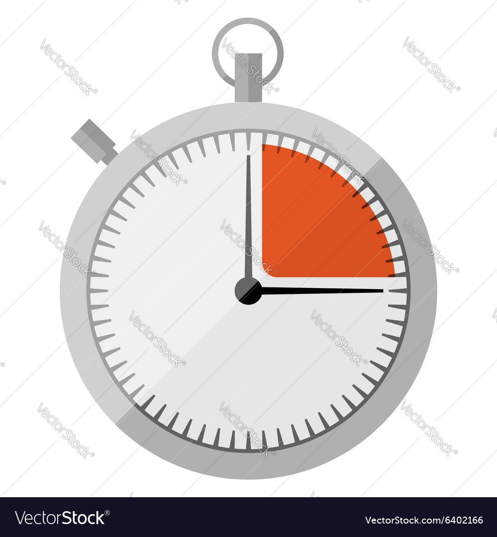 Stopwatch flat icon Royalty Free Vector Image - VectorStock