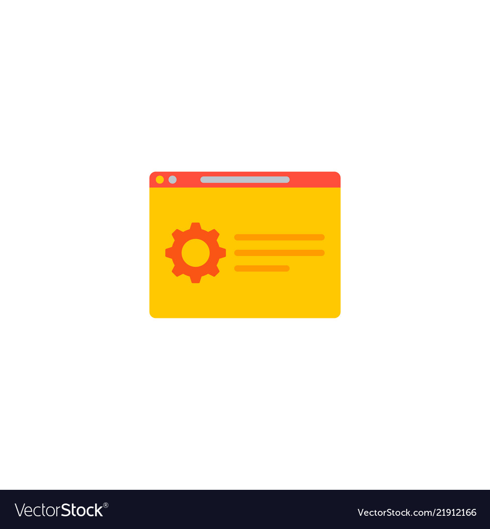 Support page icon flat element Royalty Free Vector Image