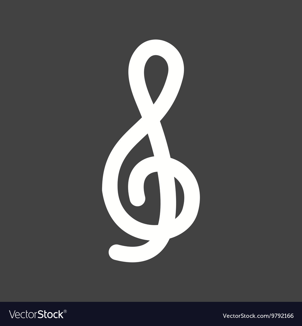Treble clef Royalty Free Vector Image - VectorStock
