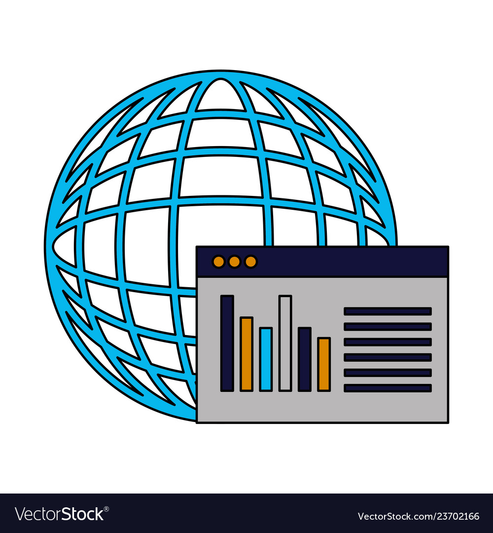 World website page data Royalty Free Vector Image