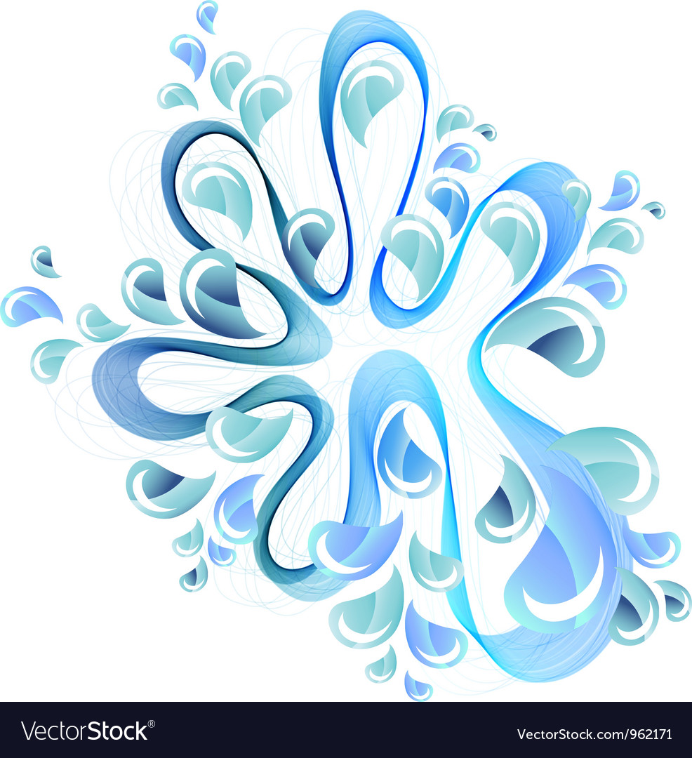 Abstract bright splash Royalty Free Vector Image