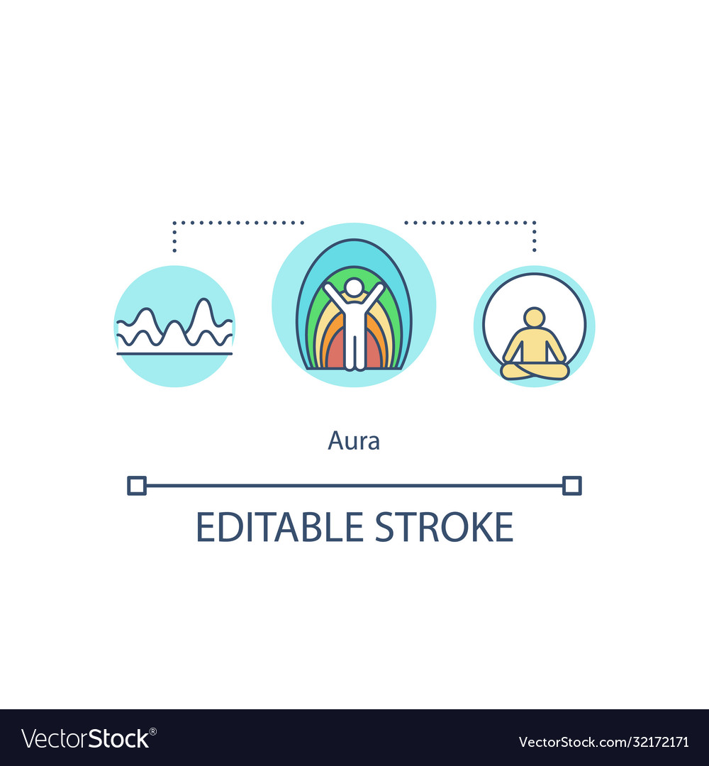 Aura concept icon Royalty Free Vector Image - VectorStock