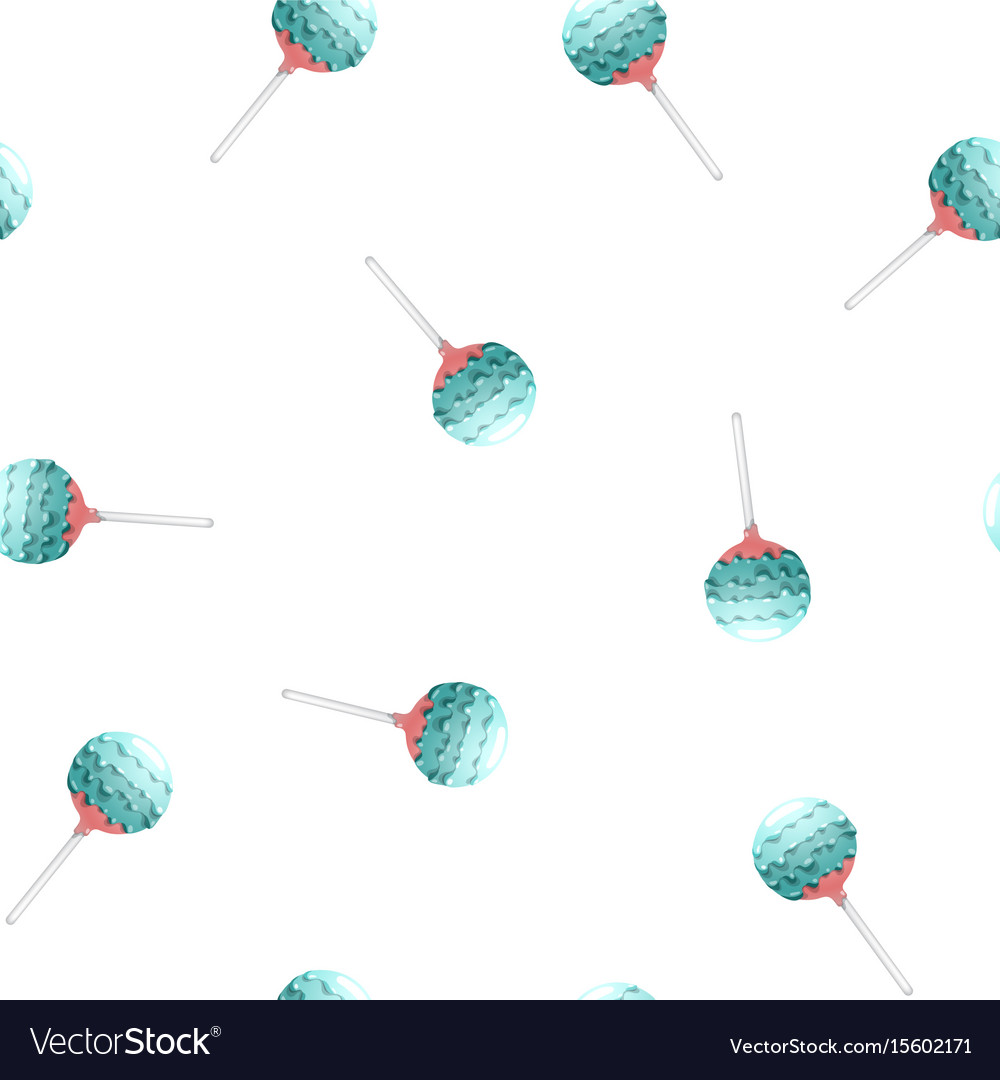 Cake pops seamless pattern Royalty Free Vector Image