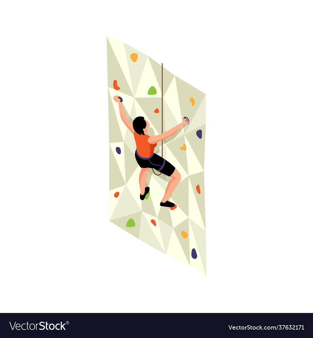 Climbing wall icon Royalty Free Vector Image - VectorStock