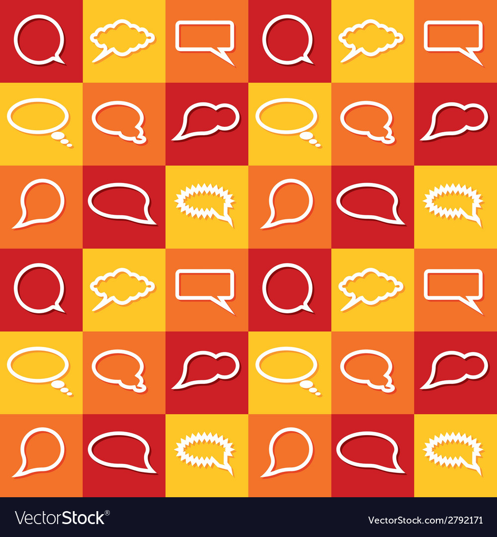 Communication bubbles seamless pattern Royalty Free Vector
