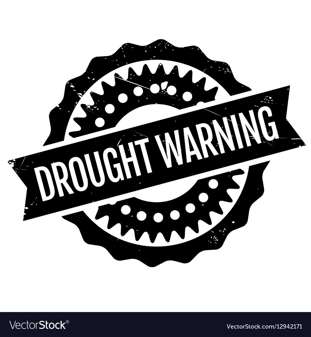 Drought Warning rubber stamp Royalty Free Vector Image