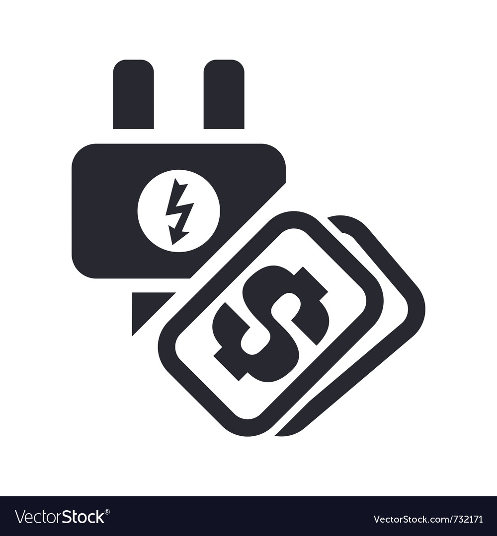 Energy cost concept Royalty Free Vector Image - VectorStock