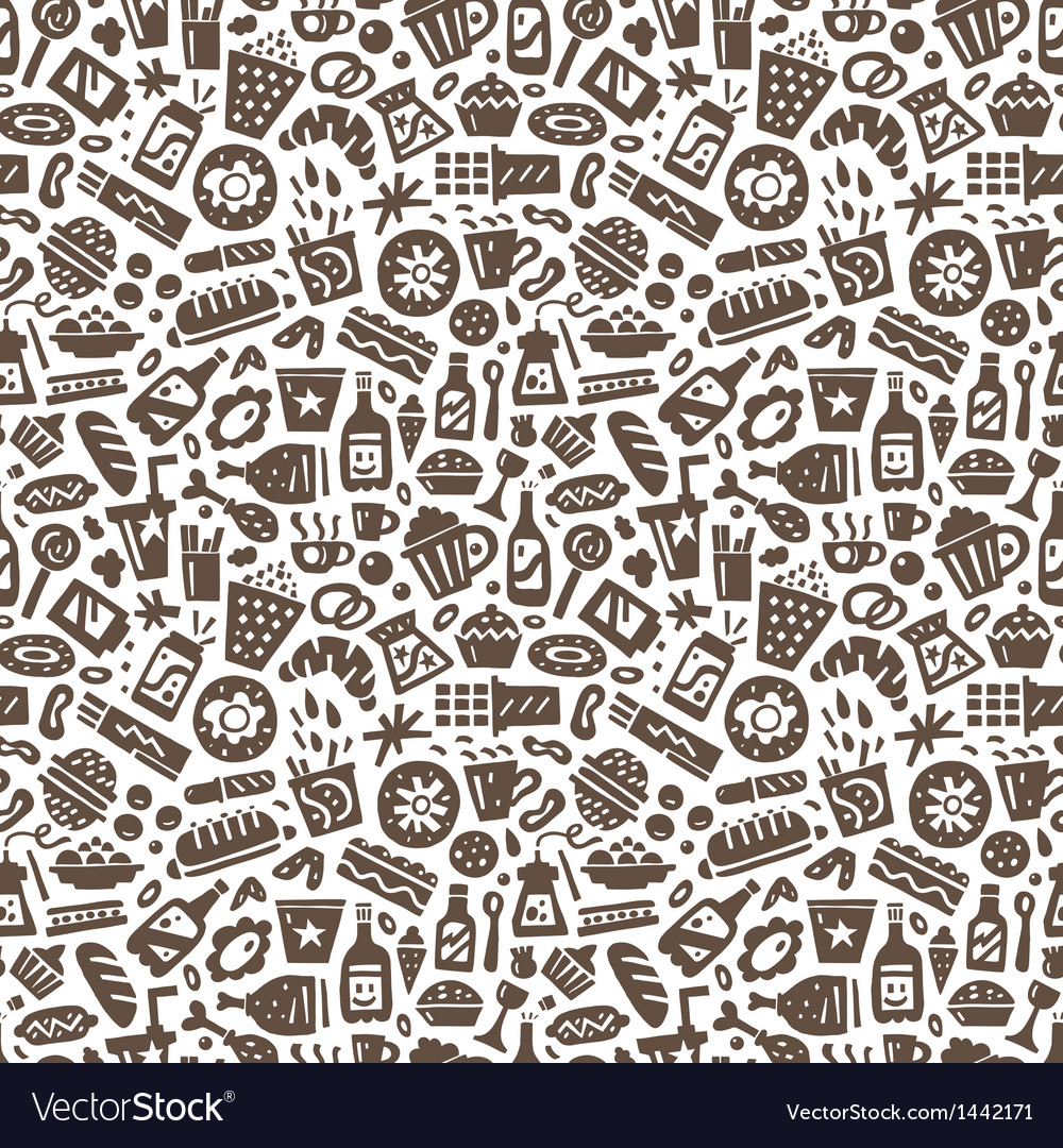 Fast food - seamless background Royalty Free Vector Image Fast food - seamless background Royalty Free Vector Image