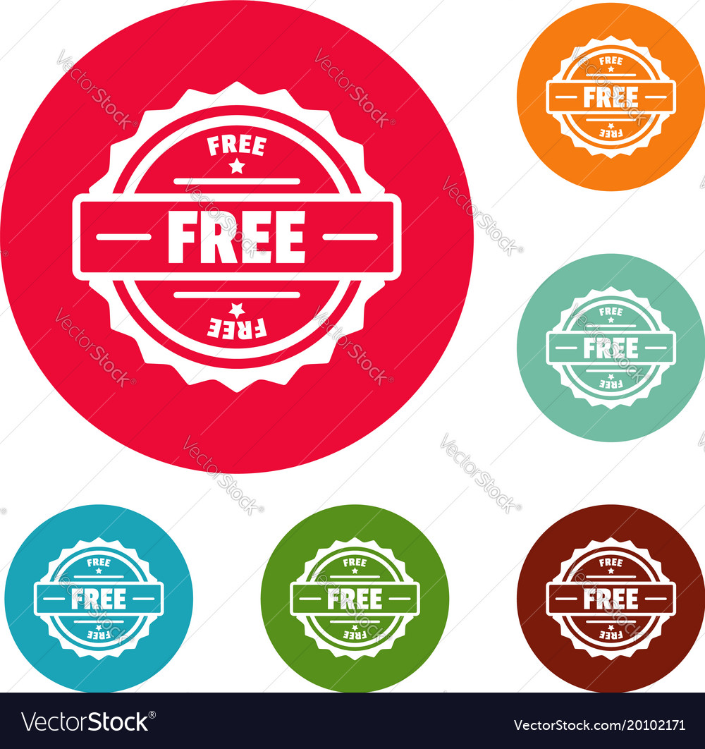 Free logo simple style Royalty Free Vector Image