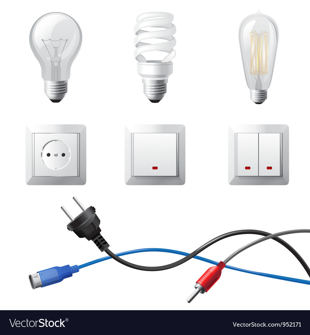 Home electricity Royalty Free Vector Image - VectorStock
