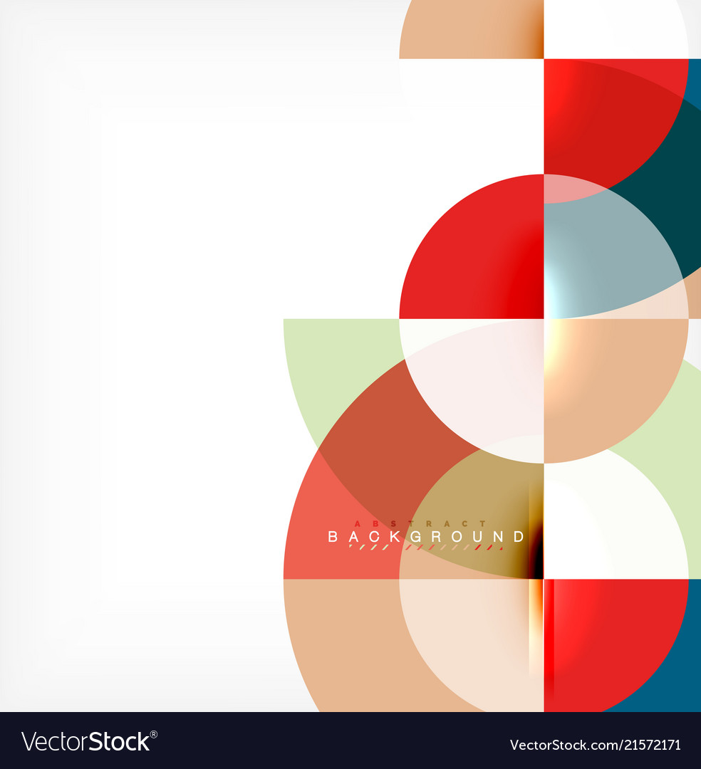 Minimal circle abstract background design Vector Image
