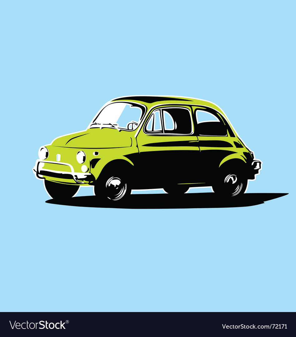 Small car Royalty Free Vector Image - VectorStock