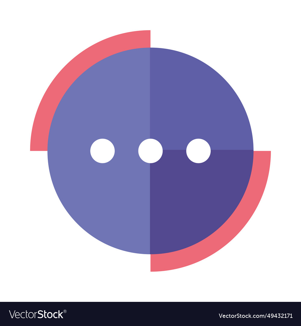 Ui ux element chat Royalty Free Vector Image - VectorStock