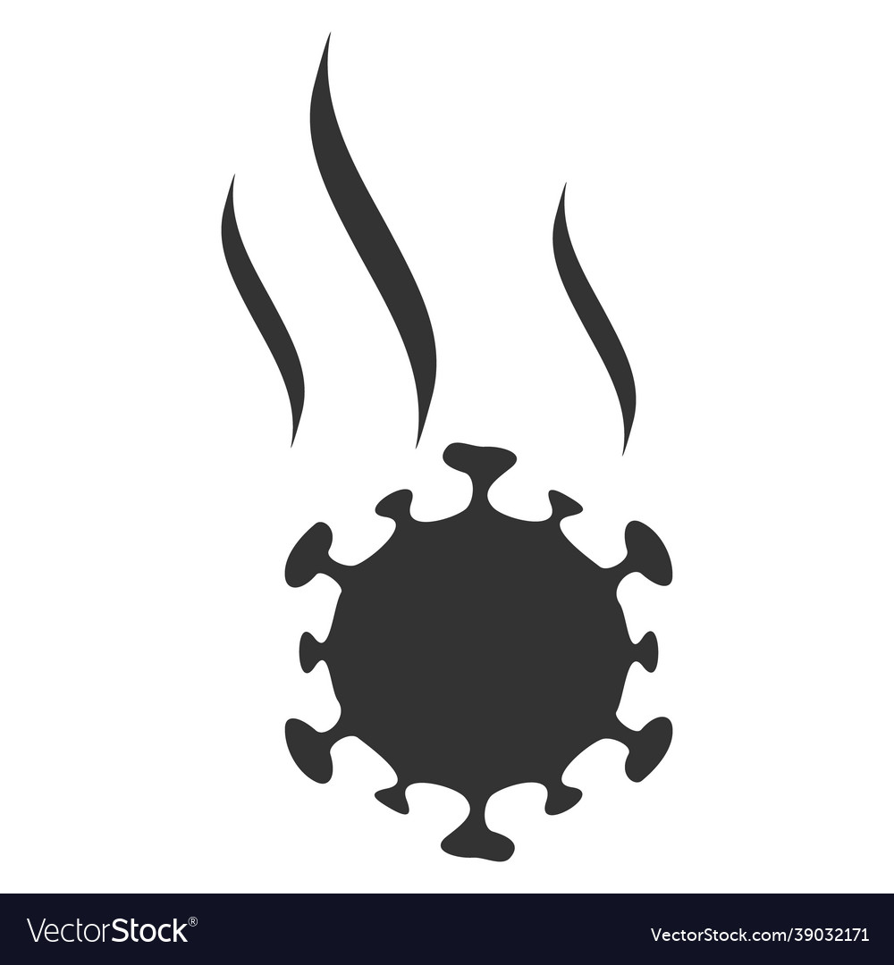 Virus spray flat icon Royalty Free Vector Image
