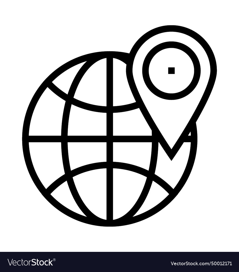 World location icon Royalty Free Vector Image - VectorStock