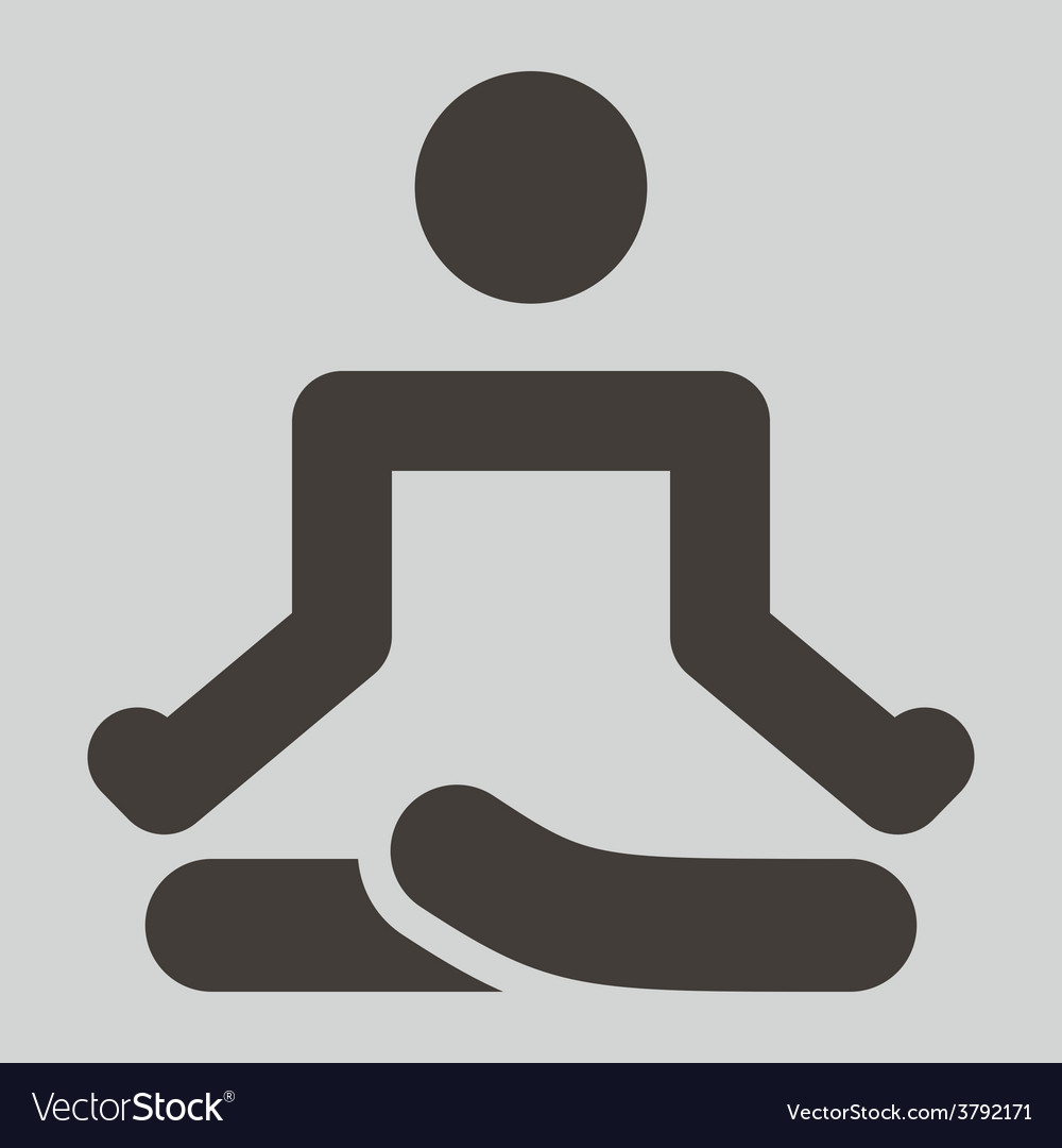Yoga icon Royalty Free Vector Image - VectorStock