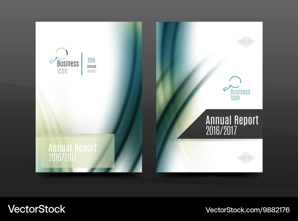 A4 size annual report business flyer cover Vector Image