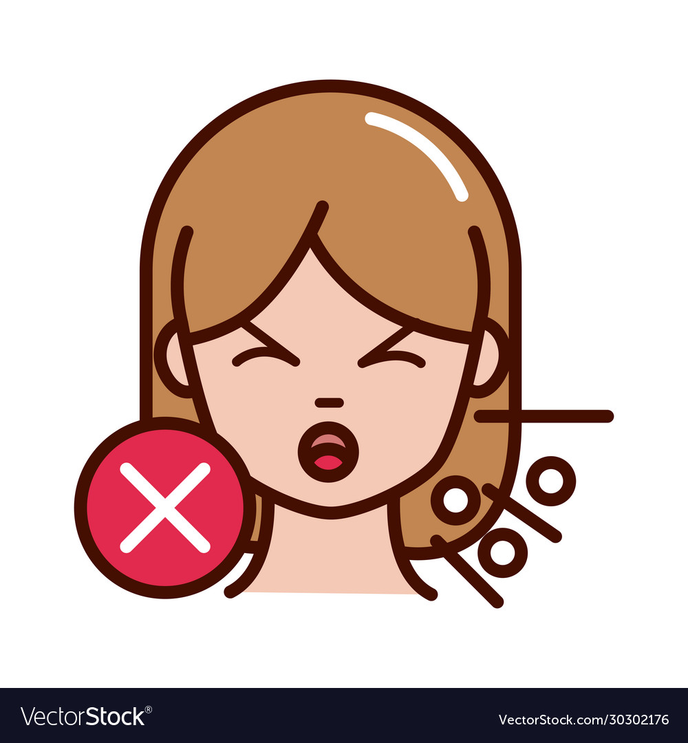 Avoid coughing to prevent spread covid-19 Vector Image Avoid coughing to prevent spread covid-19 Vector Image