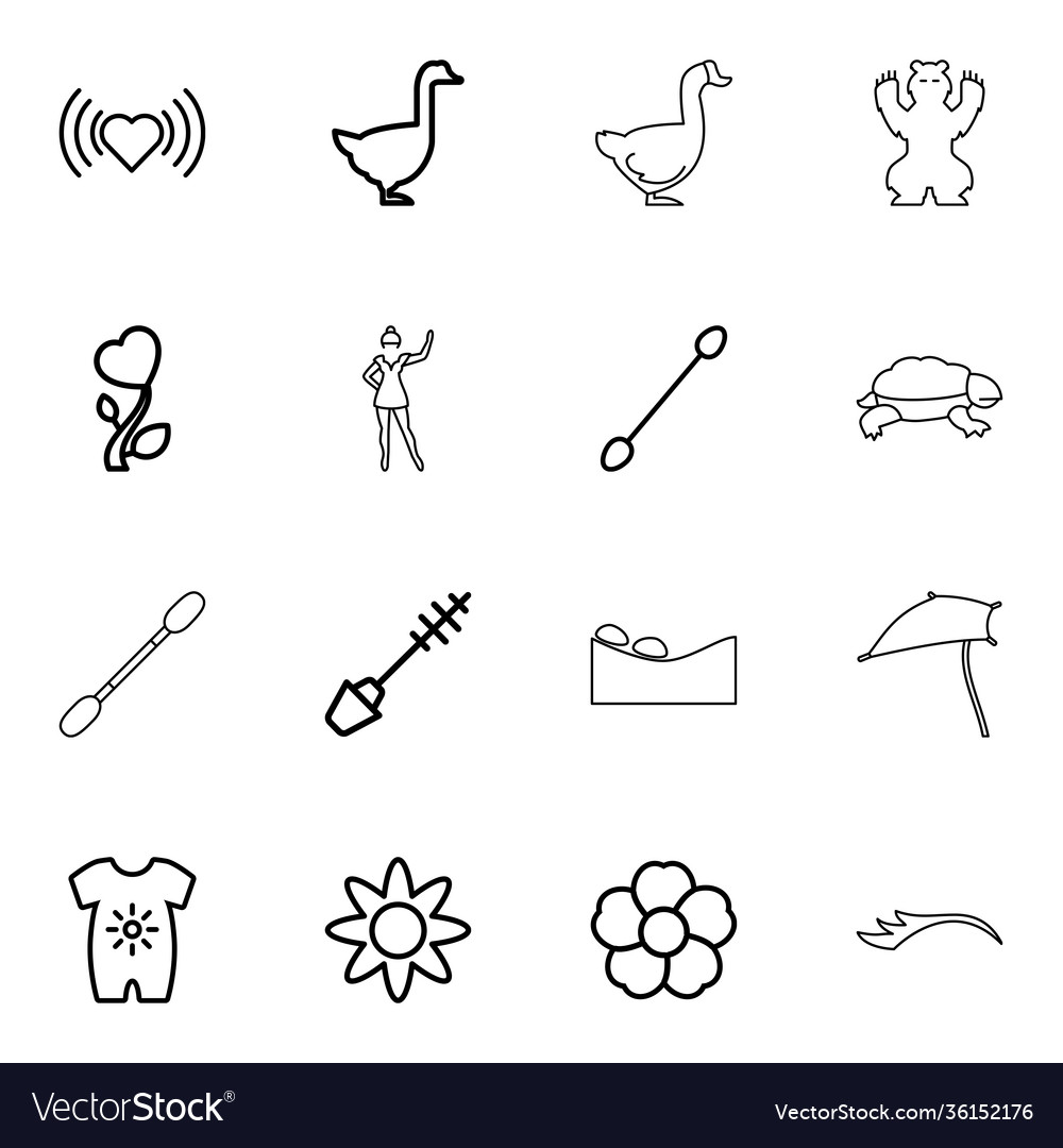 Beautiful icons Royalty Free Vector Image - VectorStock
