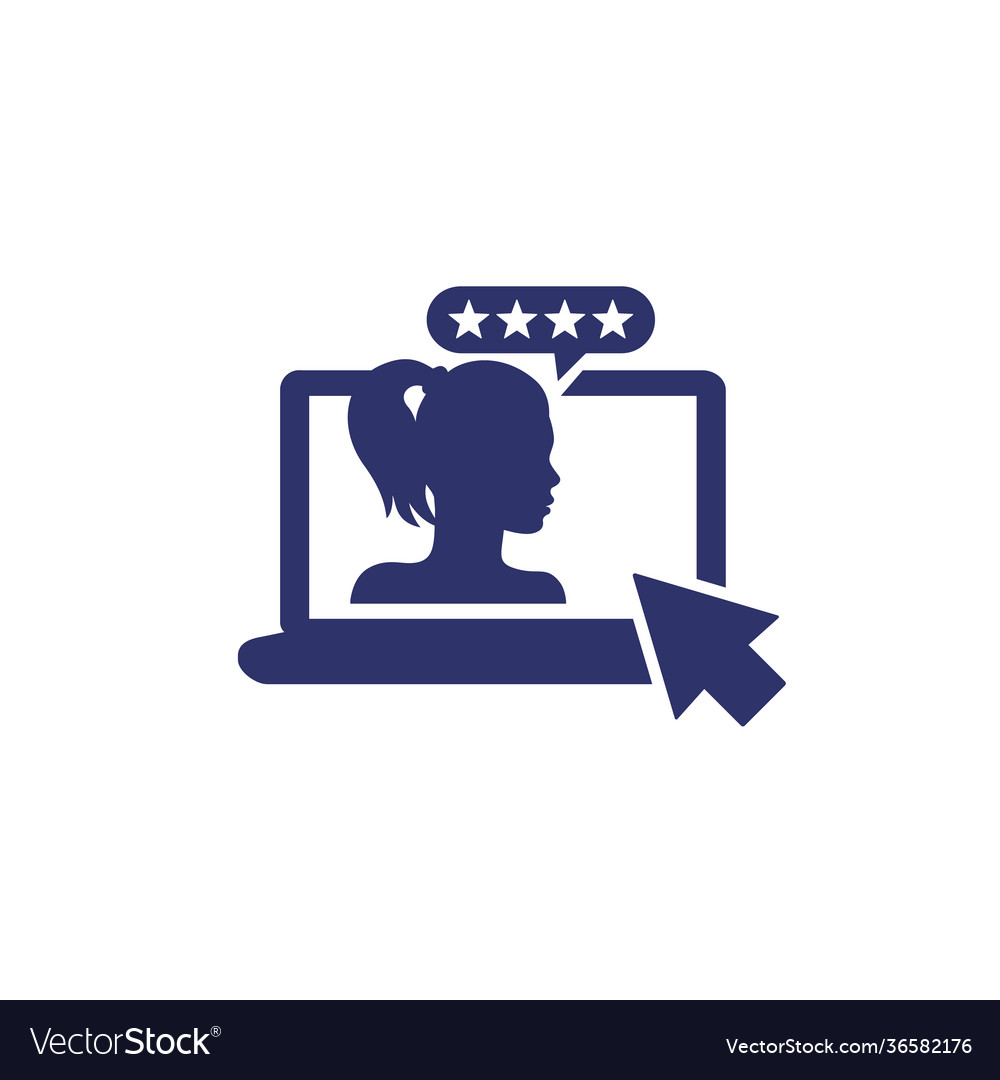 Customer satisfaction and feedback icon Royalty Free Vector