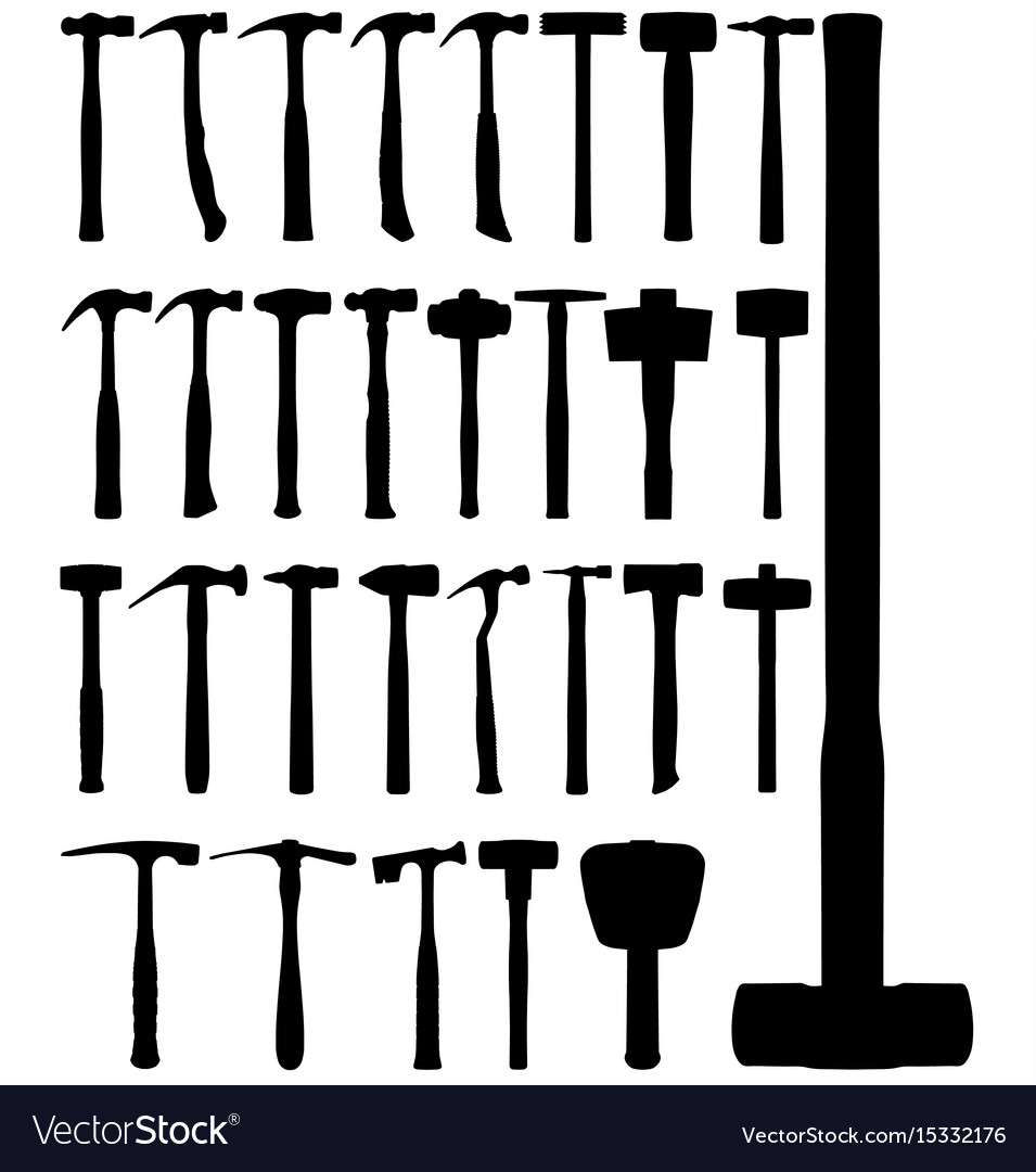 Hammers Royalty Free Vector Image - VectorStock