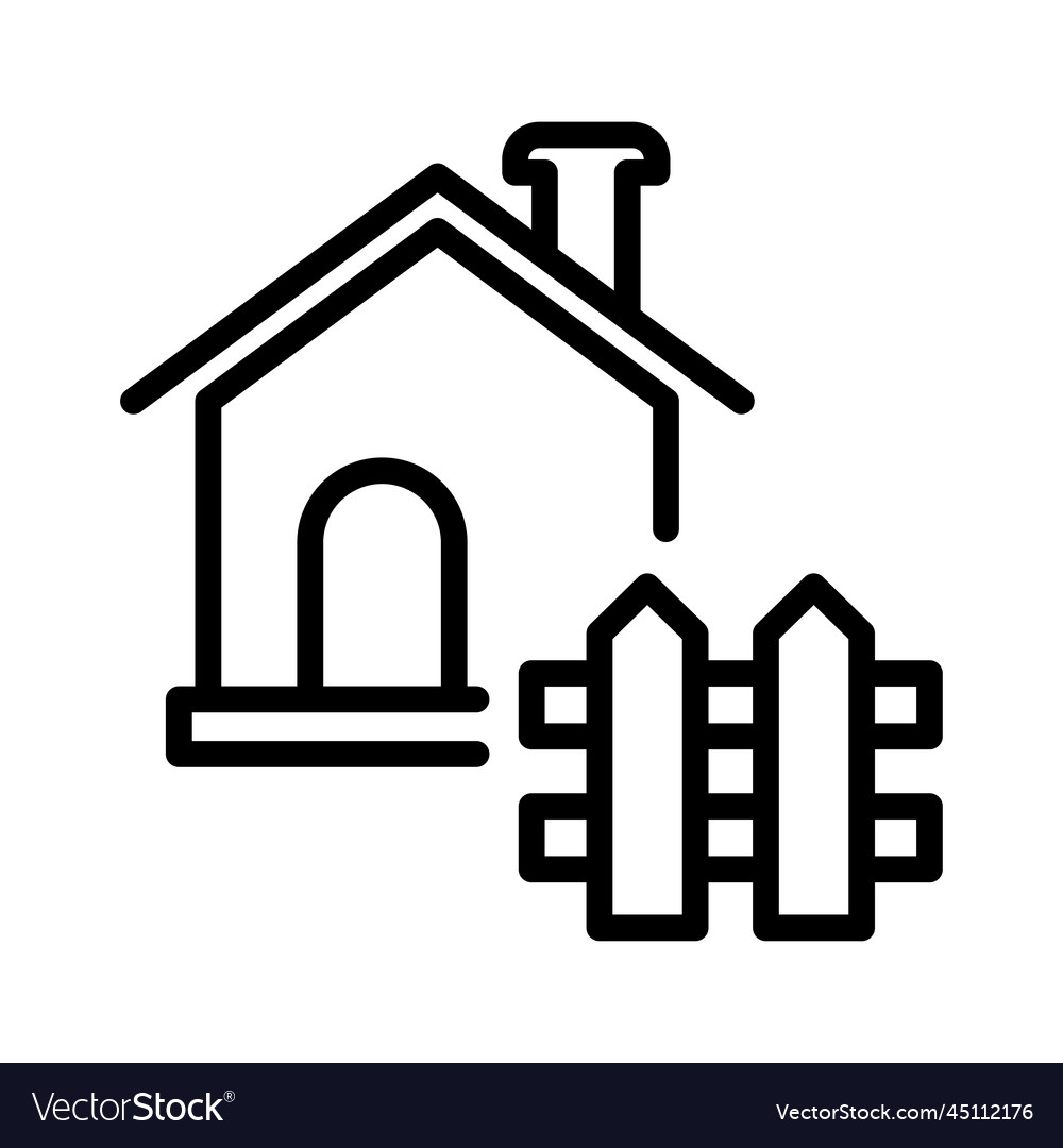 Home area border icon Royalty Free Vector Image