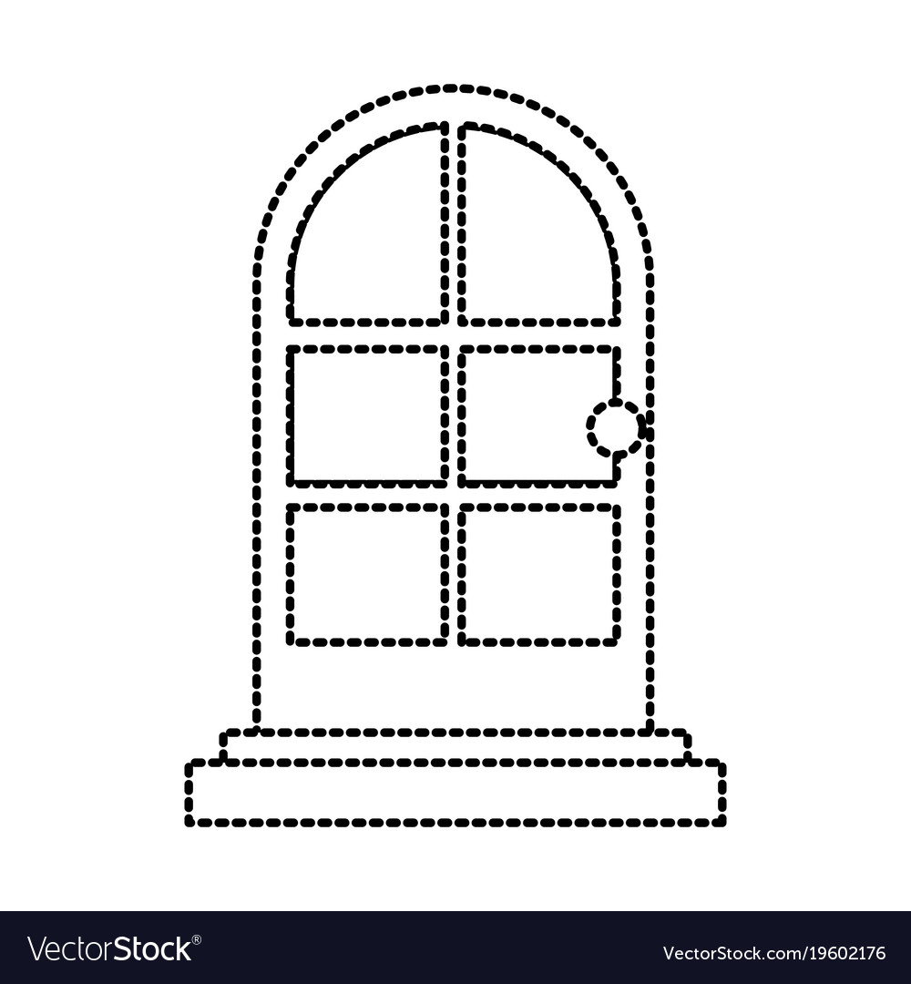 Interior window isolated Royalty Free Vector Image