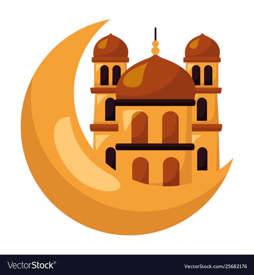 Islamic temple religious Royalty Free Vector Image