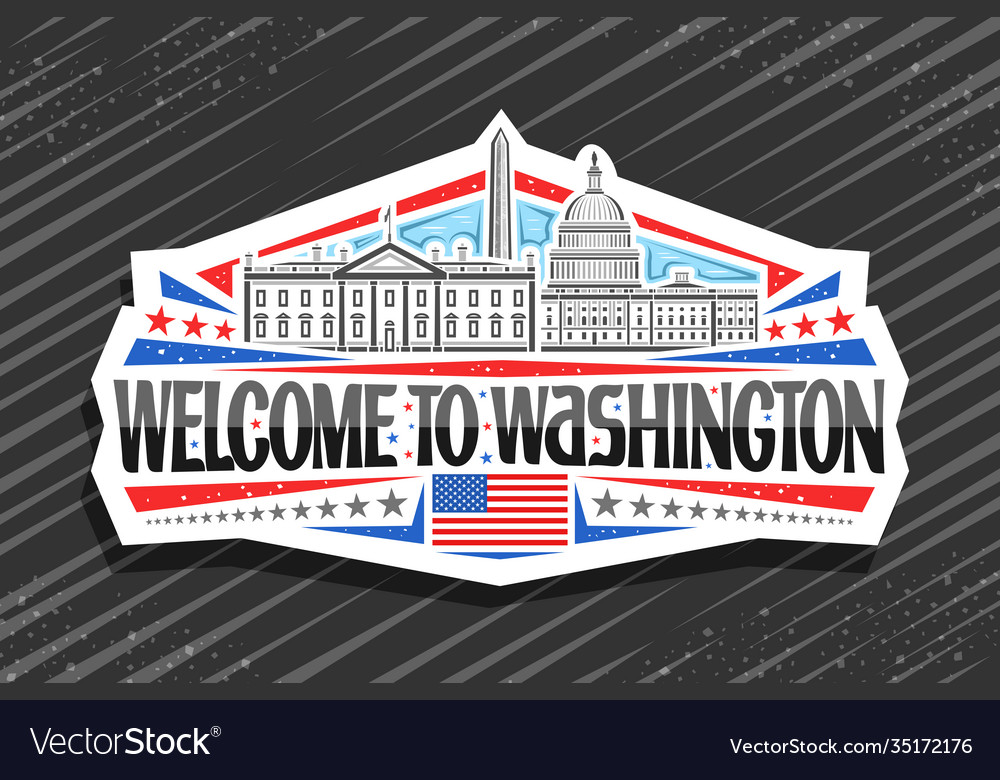 Logo for washington Royalty Free Vector Image - VectorStock