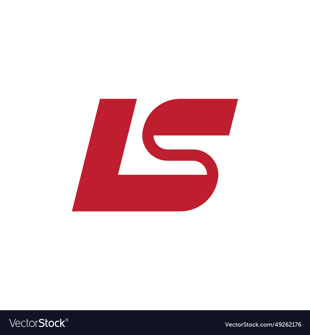 Ls sl l s monogram letter initial based logo Vector Image