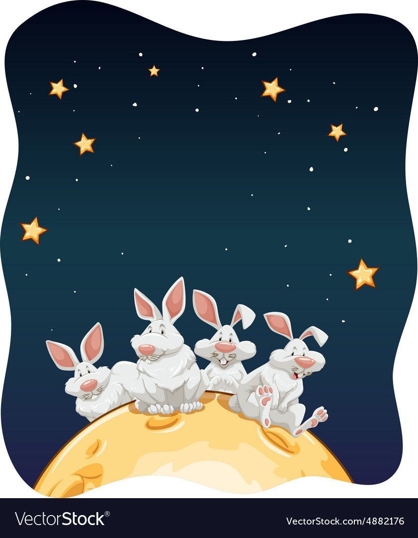 Rabbits Royalty Free Vector Image - VectorStock