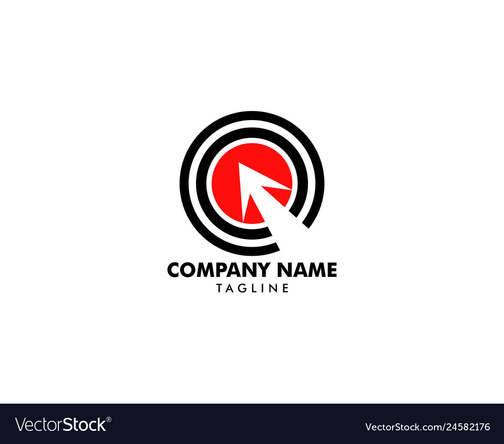 Target logo design Royalty Free Vector Image - VectorStock