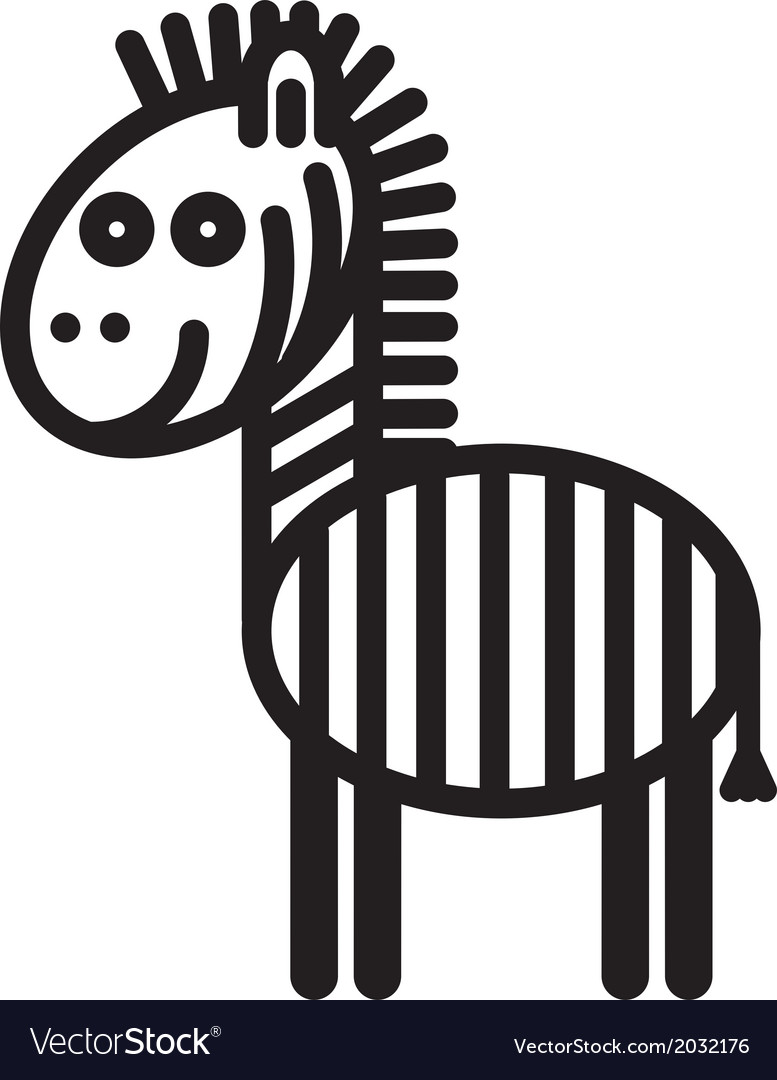 Zebra Royalty Free Vector Image - VectorStock