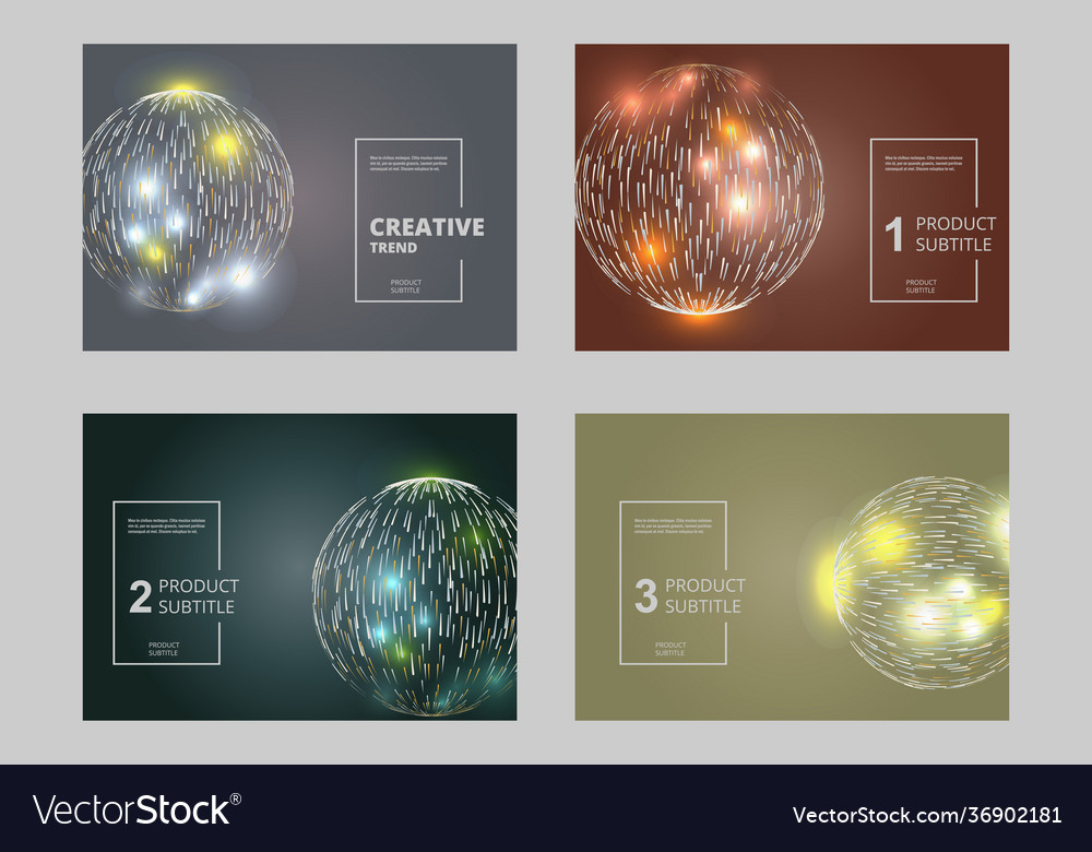 Abstract dot shapes set design element Royalty Free Vector