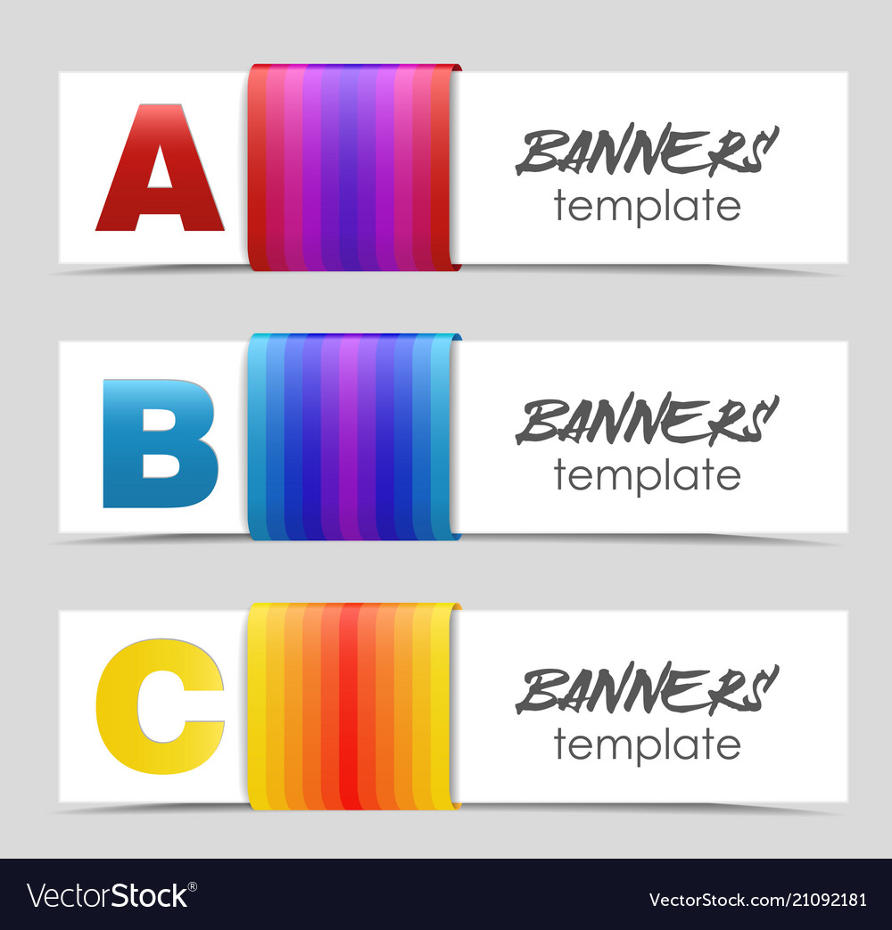 Banners design template Royalty Free Vector Image