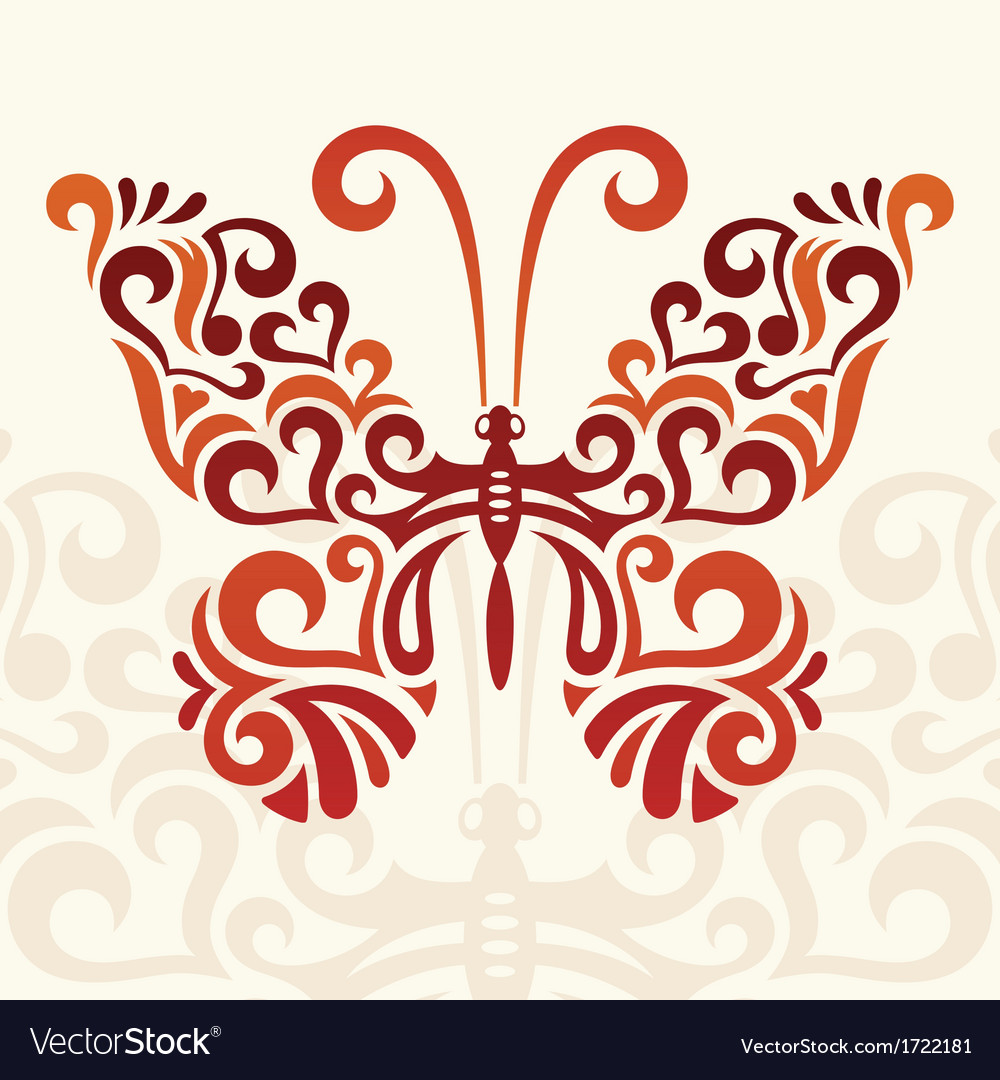 Butterfly abstract Royalty Free Vector Image - VectorStock