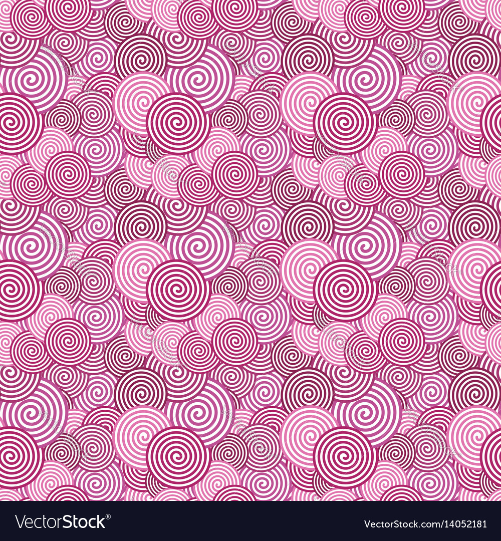 Colored seamless pattern abstract spiral Vector Image
