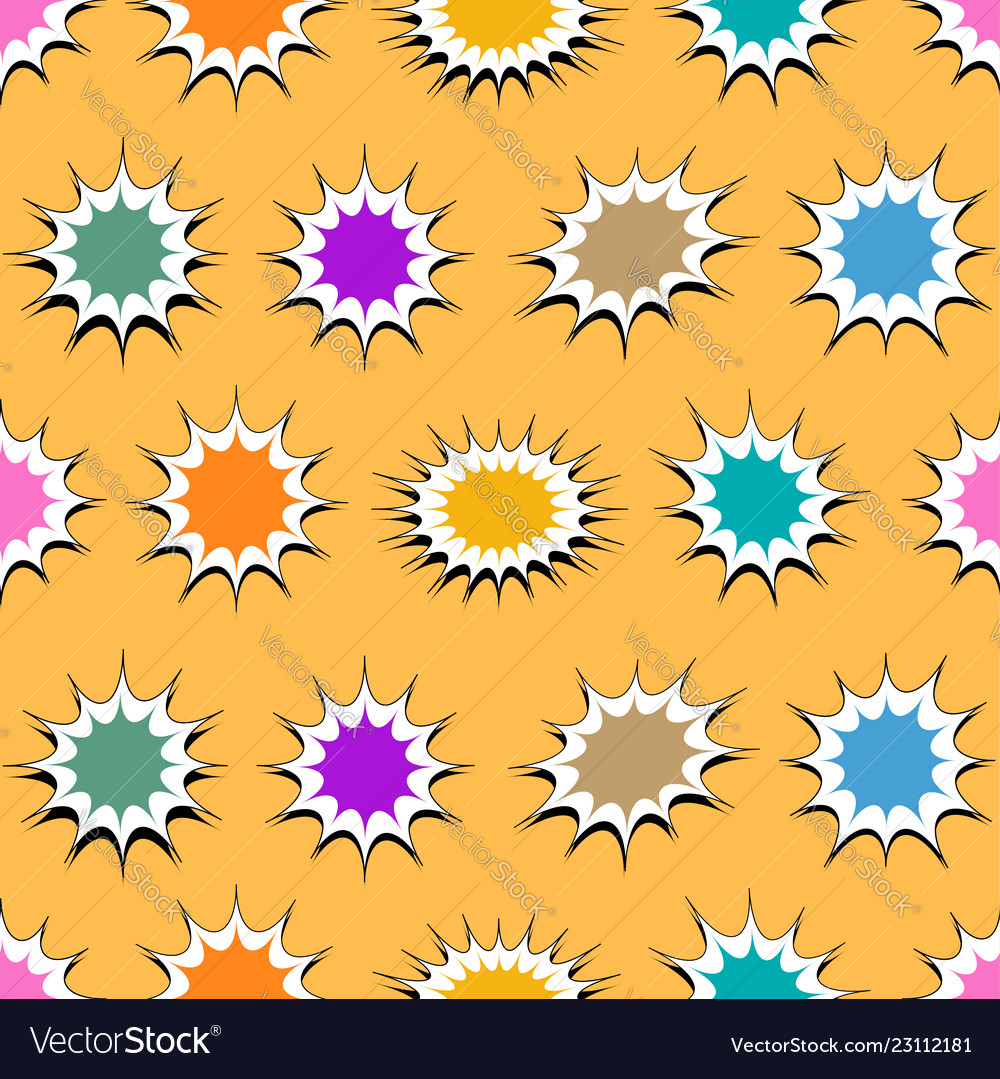Comic bright elegant seamless pattern Royalty Free Vector