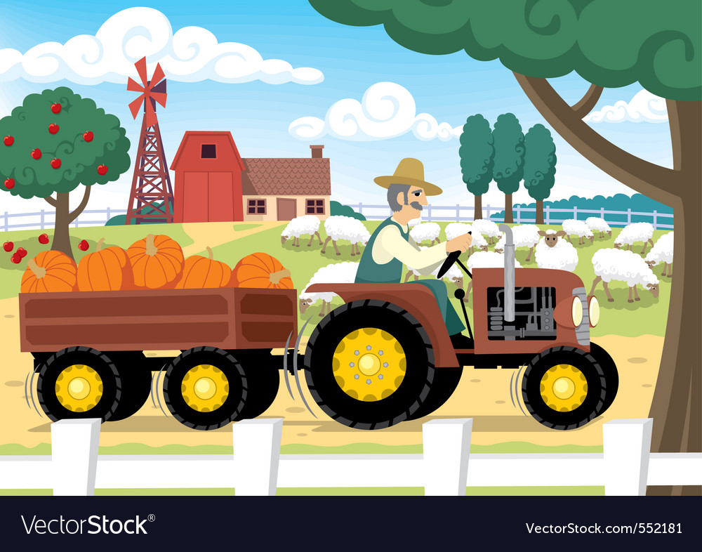 Farm Royalty Free Vector Image - VectorStock