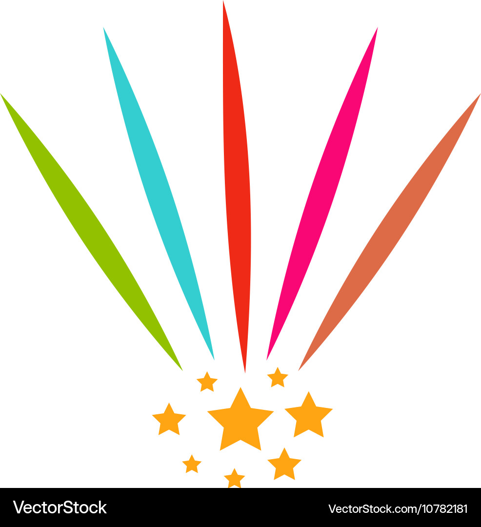 Fireworks icon isolated Royalty Free Vector Image