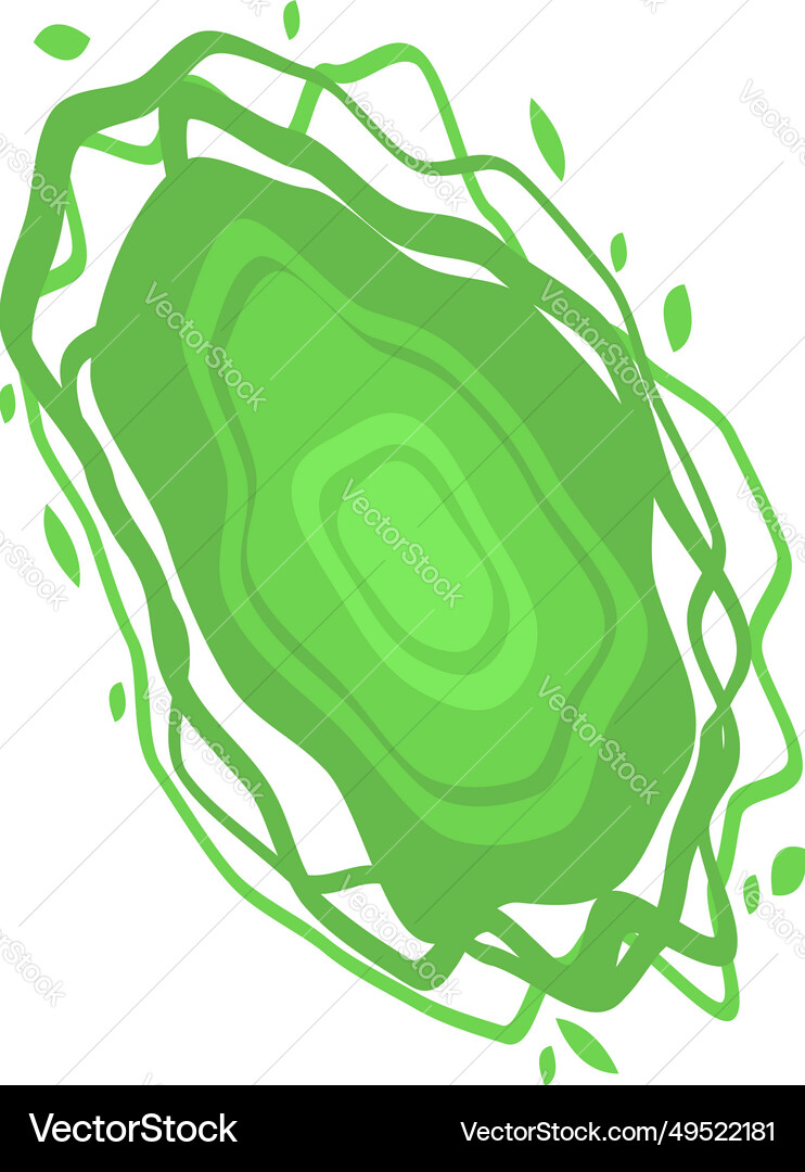 Green splash portal icon isometric desert Vector Image