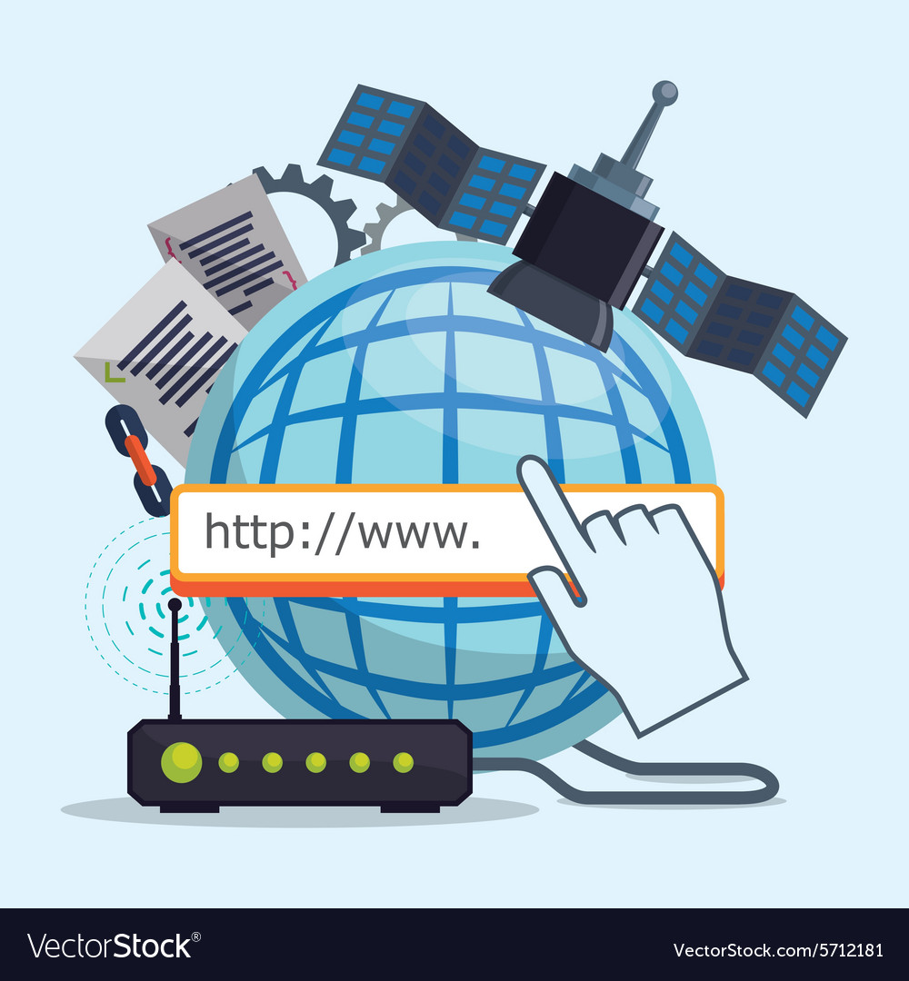 Internet design Royalty Free Vector Image - VectorStock