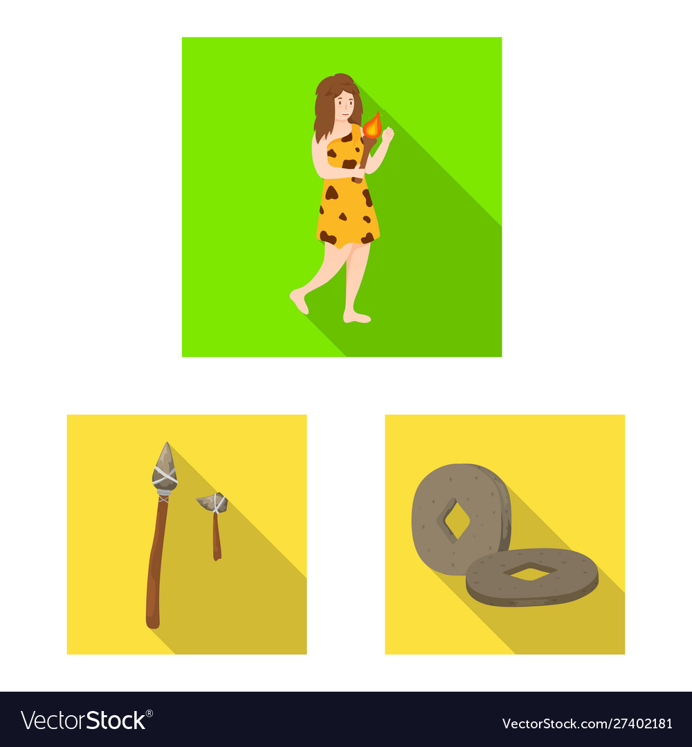 Isolated object evolution and neolithic icon Vector Image