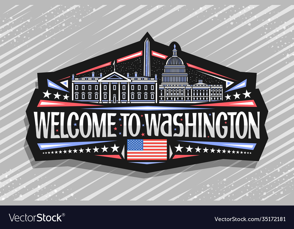 Logo for washington Royalty Free Vector Image - VectorStock