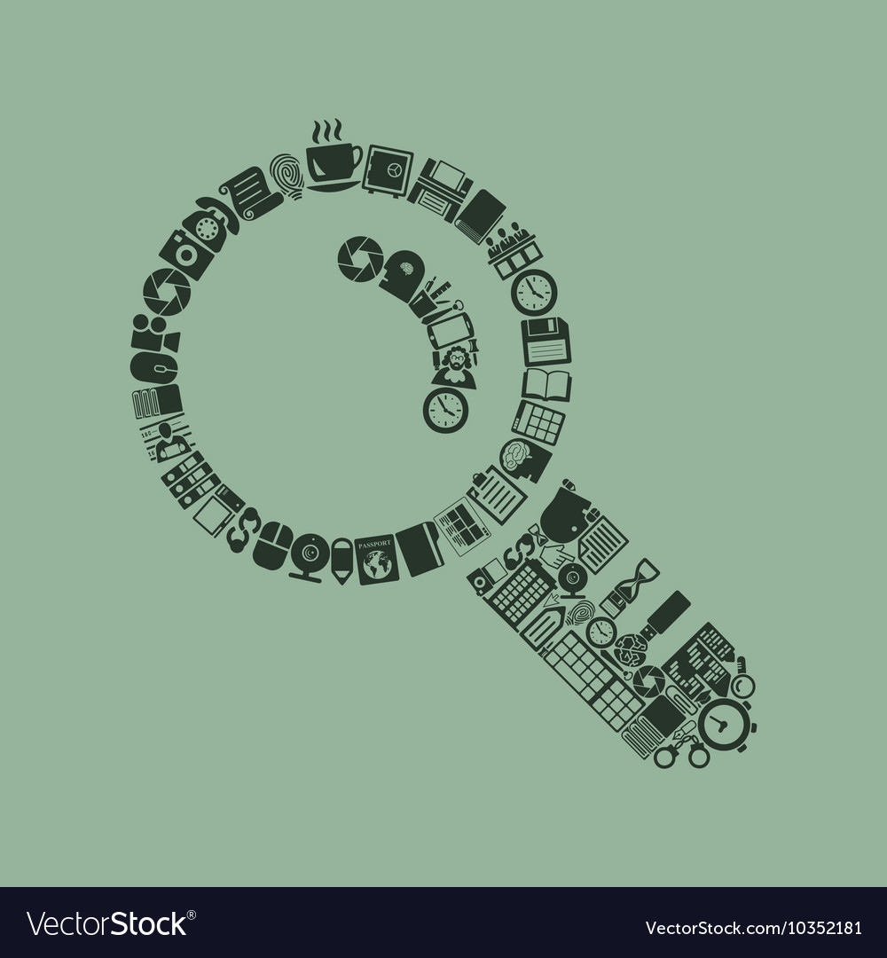 Magnifier icon Royalty Free Vector Image - VectorStock