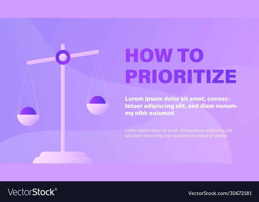 Prioritize Royalty Free Vector Image - VectorStock